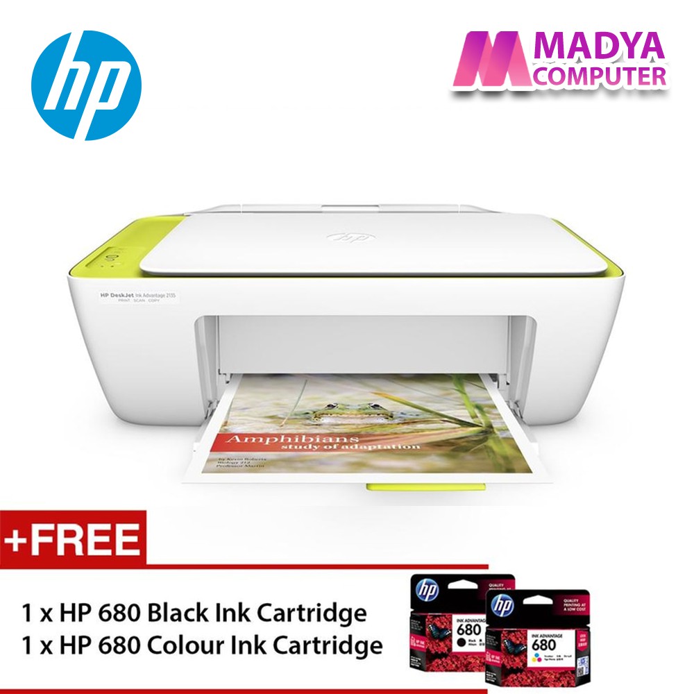 Jual Printer HP DeskJet 2135 Print, Scan, Copy | Shopee Indonesia
