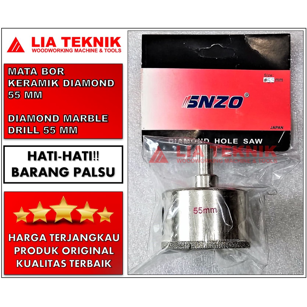 Jual Mata Bor Keramik 55 mm - Marble Drill 55 mm, SNZO | Shopee Indonesia