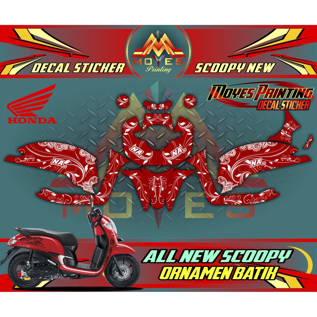 Jual stiker scoopy fi decal new scoopy sticker all new scoopy fi ...