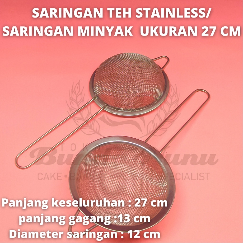 Jual Saringan Stainless Teh Kopi Tepung Minyak/ Saringan Teh Serbaguna ...