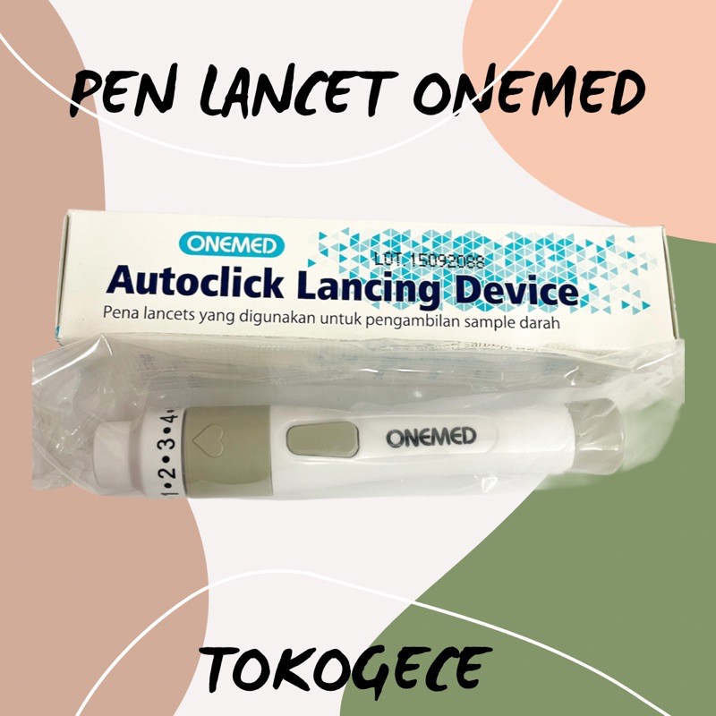 Jual Pen Lancet Autoclick Lancing Device Onemed | Shopee Indonesia
