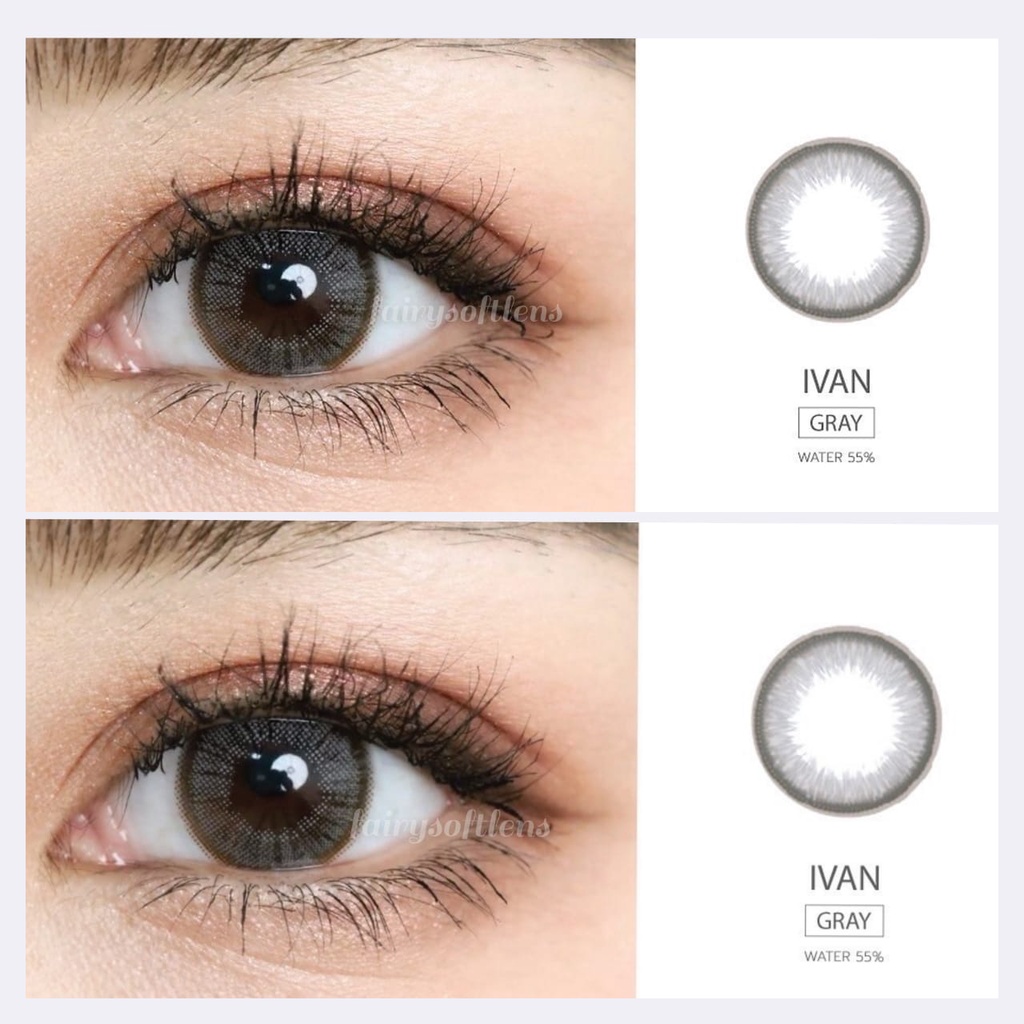 Jual SOFTLENS LOVE IVAN GREY / KONTAK LENSA | Shopee Indonesia