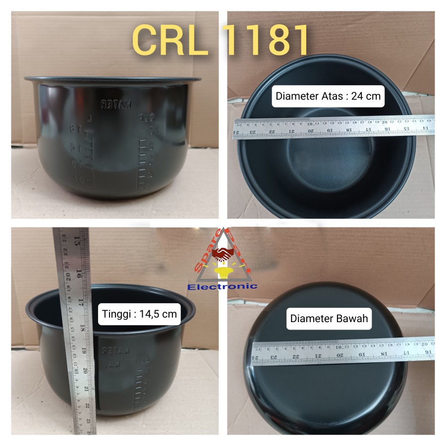 Jual Panci Rice Cooker Turbo CRL 1181 Original 1,8L | Shopee Indonesia