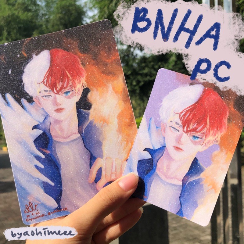 Jual Todoroki Shouto BNHA Glitter Photocard | Boku no Hero Academia Art ...