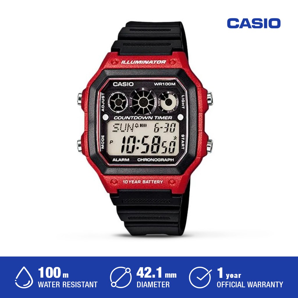 Jual Casio Jam Tangan Pria AE-1300WH-4AVDF | Shopee Indonesia