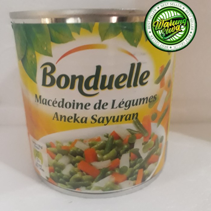 Jual bonduelle macedoine de legumes -aneka sayuran 400 gram can ...