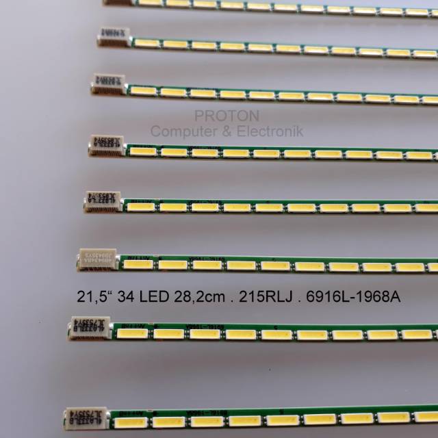 Jual Lampu backlight LED TV LG 21.5" 3V 34LED SMD 28cm 51V . 215RLJ ...