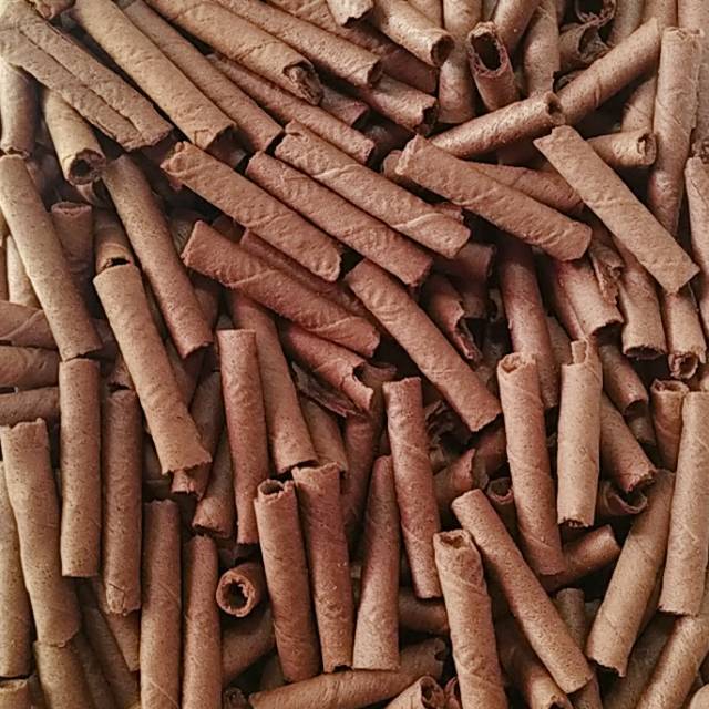 Jual Barcelona Cokelat/ mini wafer roll coklat/snack kiloan murah/Kue ...