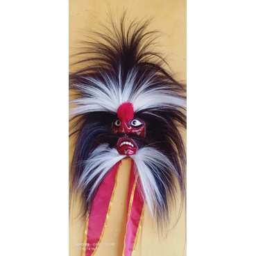 Jual TOPENG BUJANG GANONG TOPENG GANONG RAMBUT FULL RAMBUT KUDA ASLI ...