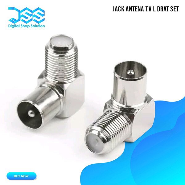 Jual Jack Antena TV L Drat Besi - Konektor Antenna L Connector | Shopee Indonesia