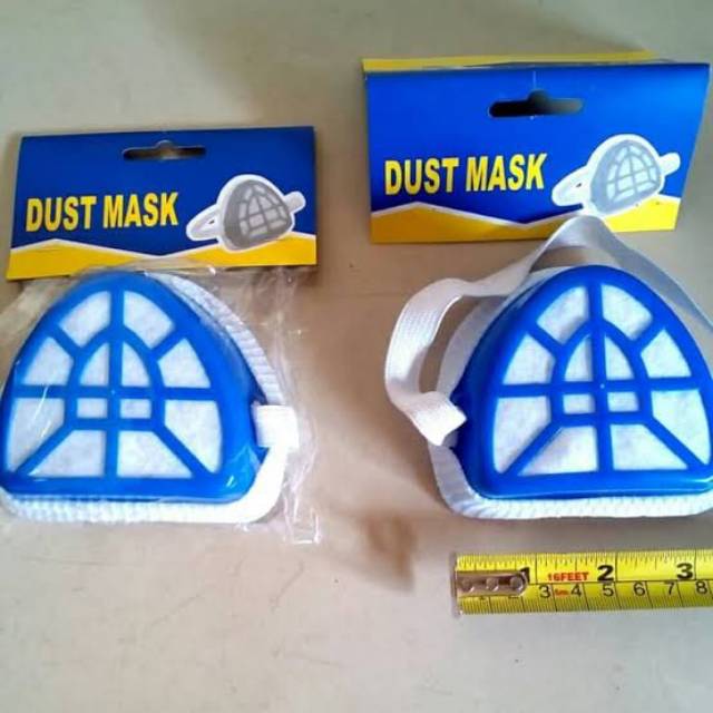Jual Masker Proyek Safety Anti Debu Masker Biru Respirator Hidung ...
