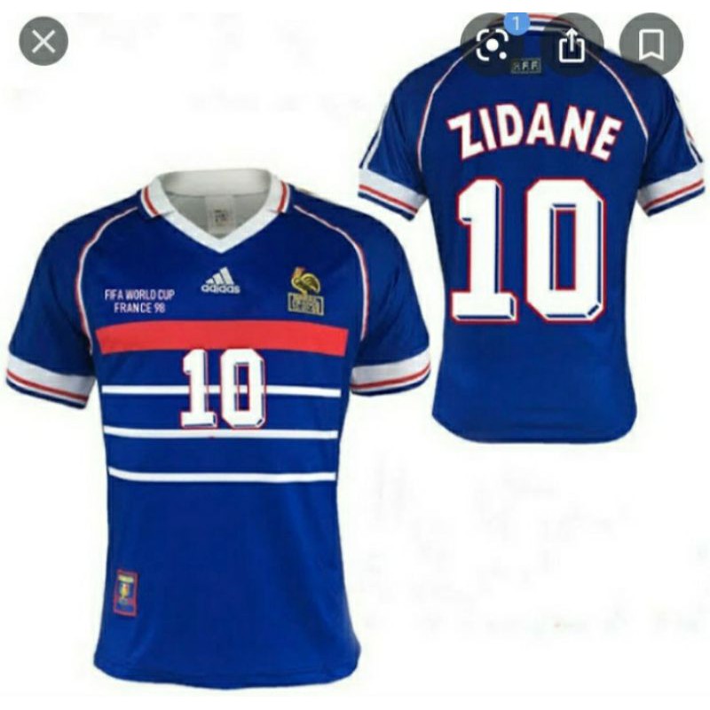 Jual Jersey Timnas France 1998 Full Printing | Shopee Indonesia