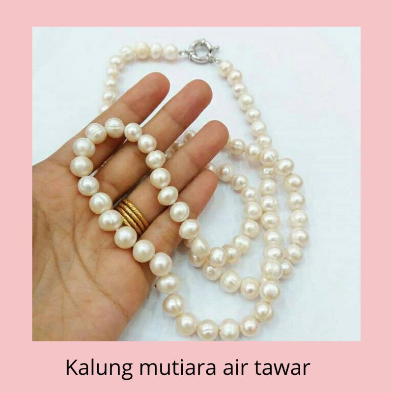 Jual Mutiara Lombok | 100 cm Hijab | Mutiara Lombok Asli | Kalung ...