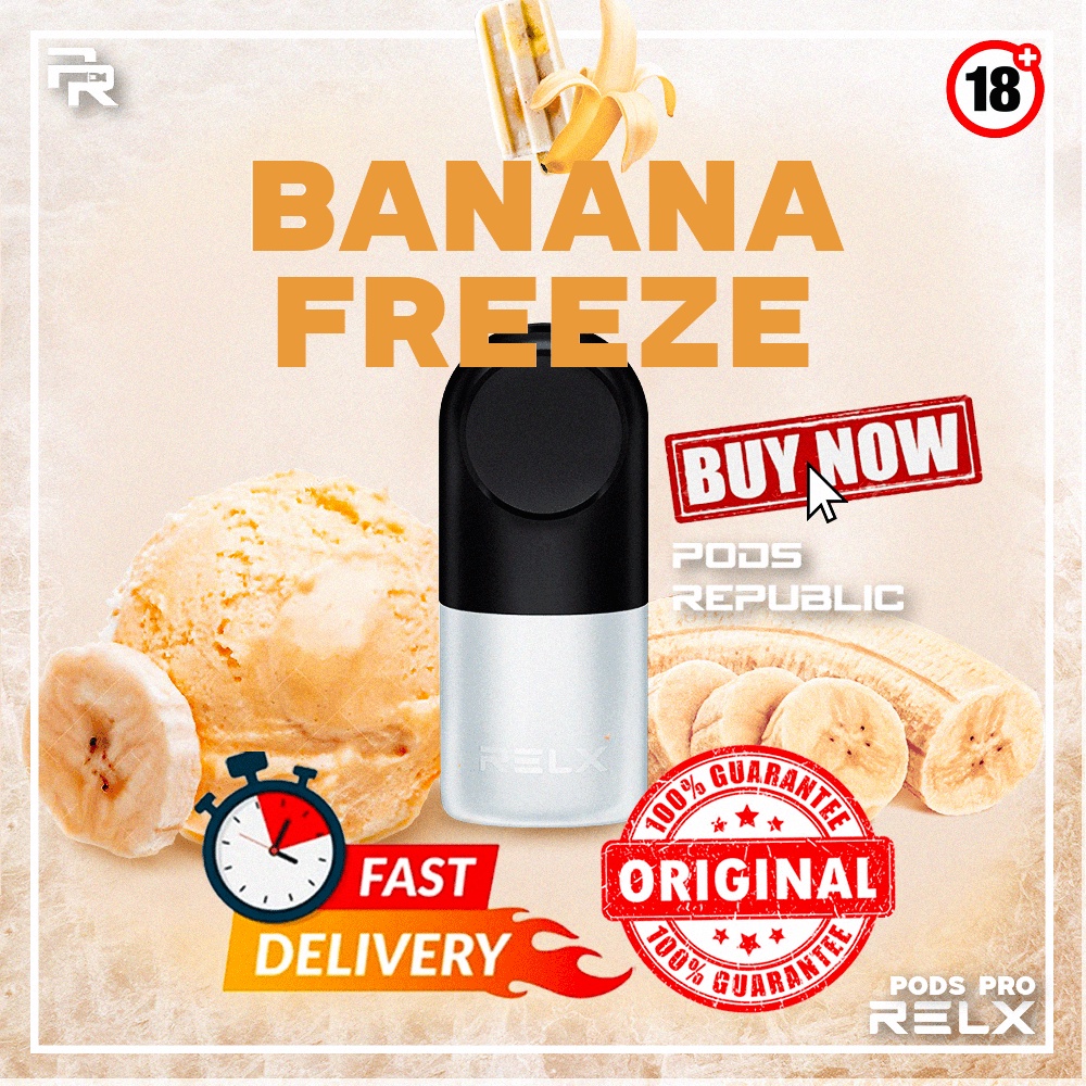Jual RELX Pods Pro - Banana Freeze (Pisang) | Shopee Indonesia