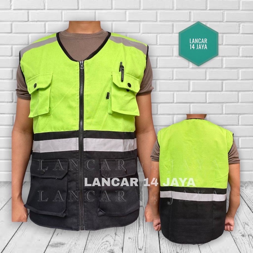 Jual Rompi Safety Kombinasi / Rompi Proyek / Rompi Parkir / Rompi Motor ...