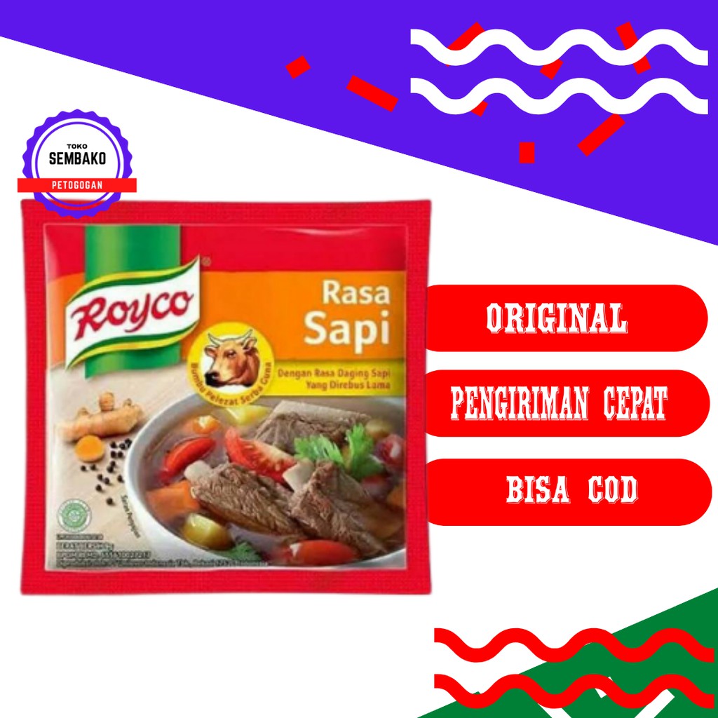 Jual Royco Rasa Sapi Penyedap Rasa Kemasan Sachet Isi 9 Gram Toko ...