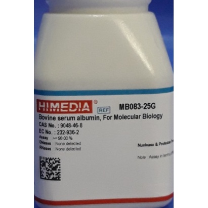 Jual Bovine Serum Albumin 10 Gram, Microbiology Grade, BSA, Protein ...