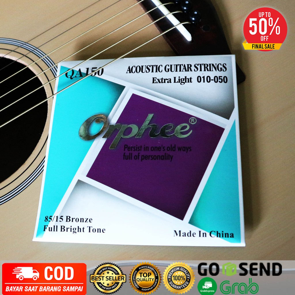Jual Senar Gitar Akustik Orphee QA150 0.10 Import | Shopee Indonesia