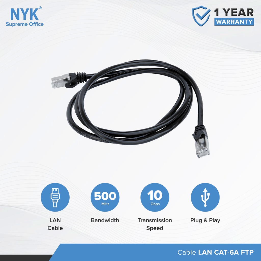 Jual NYK Kabel Lan CAT 6A FTP Ethernet | Shopee Indonesia