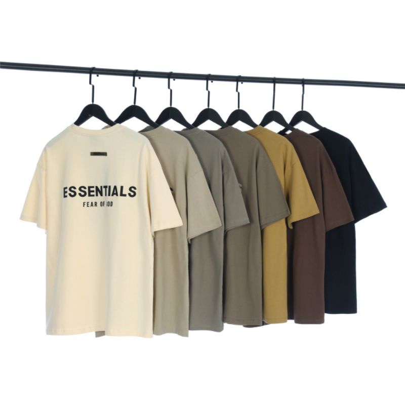 Jual ESSENTIALS FEAR OF GOD FG TSHIRT Back Logo FOG Oversized Baju Kaos Pria Wanita Unisex ...