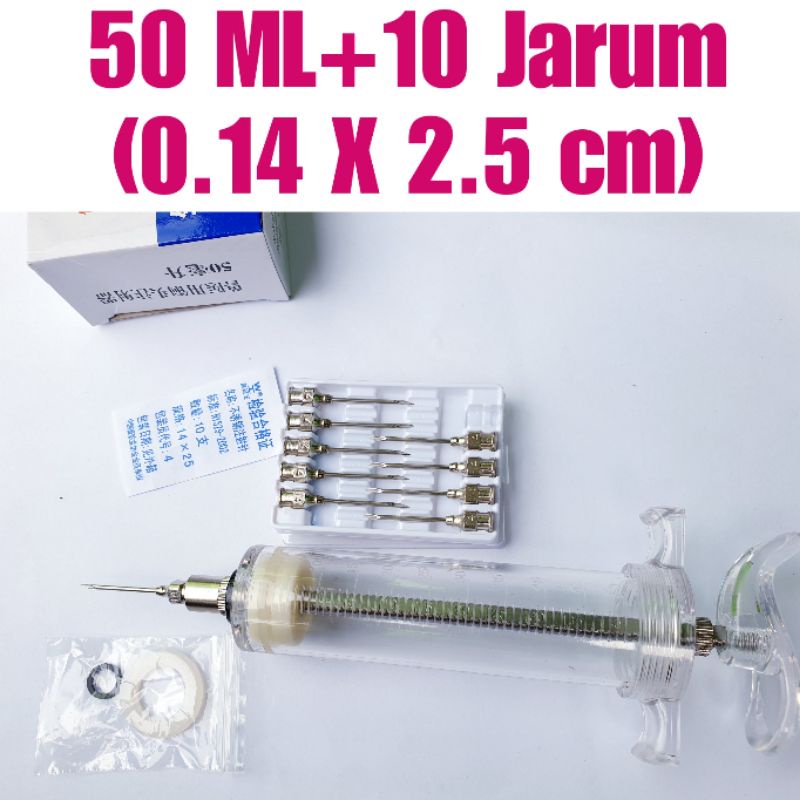 Jual Suntikan sapi 50Ml spuit jarum suntik besar alat suntik sapi ...