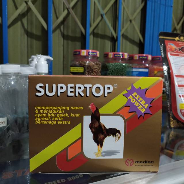 Jual SuperTop Extra Power Isi 10 Kapsul - Vitamin Ayam Aduan dan ...