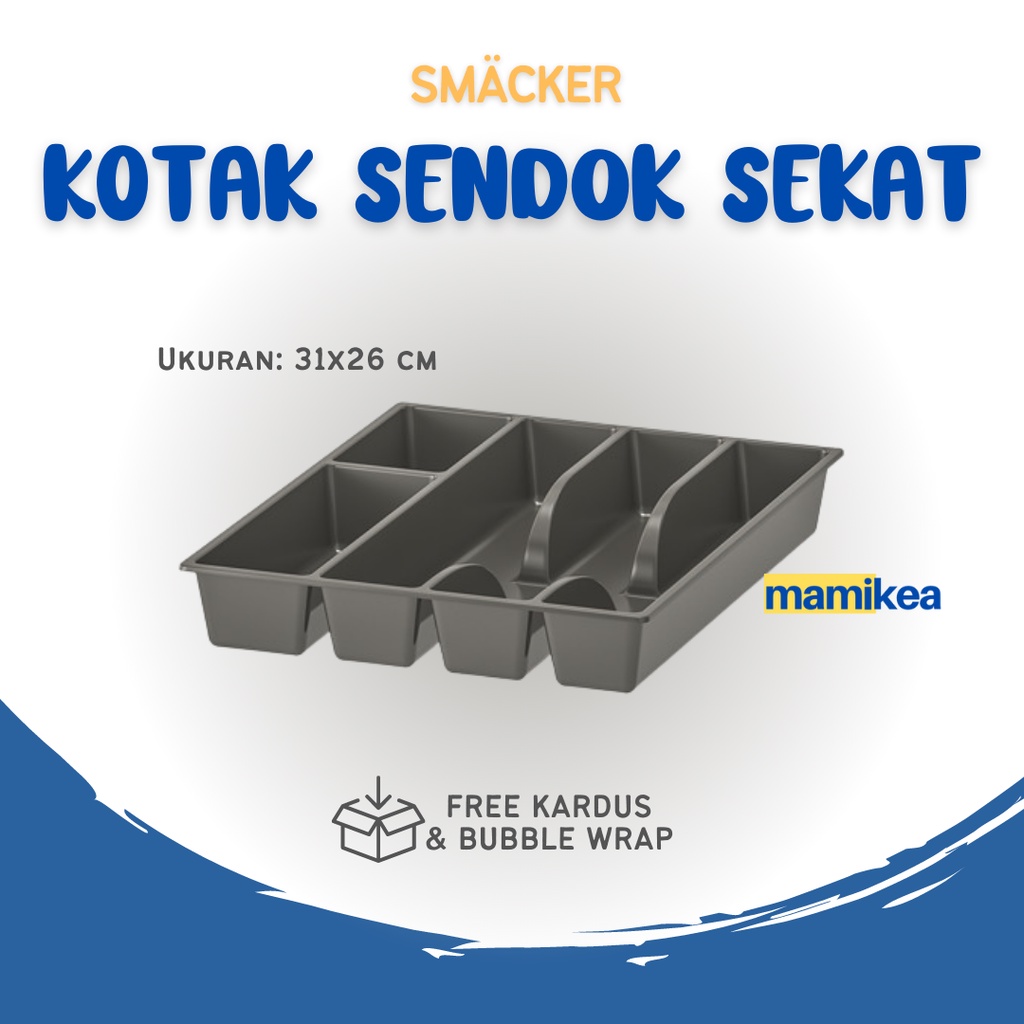 Jual SMCKER Sekat Laci Dapur Organizer Sendok Garpu Alat Makan Pembatas ...