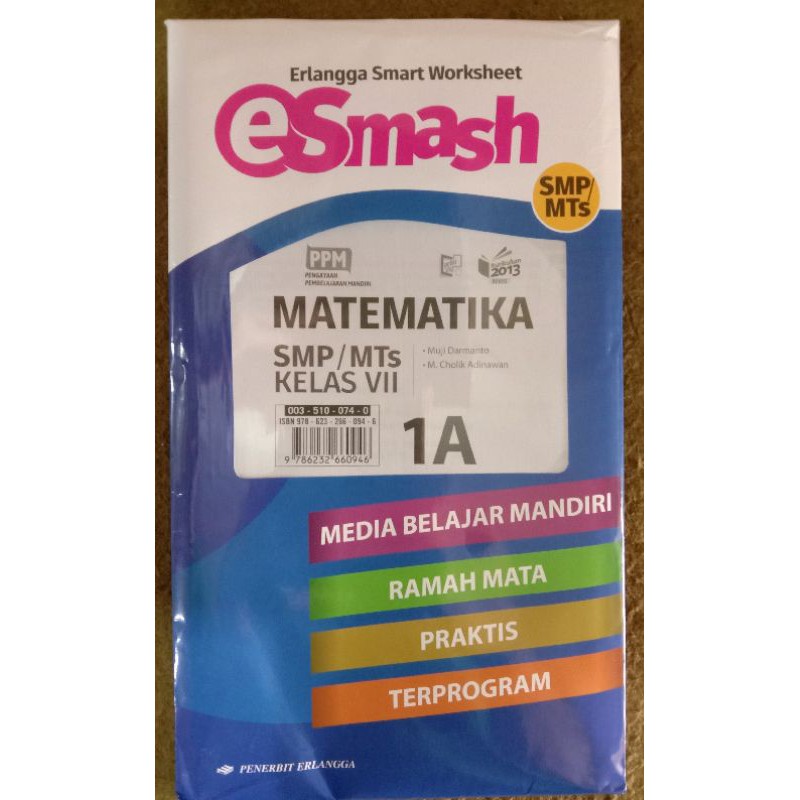 Jual Telah Terbit Esmash Matematika Untuk kelas 1 a SMP kurikulum ...