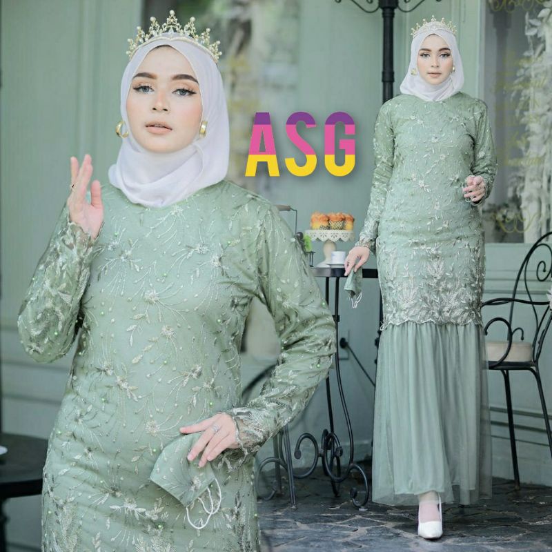 Jual [MODEL BARU] YeYe Gamis Brukat Terbaru Baju Wanita Jumbo Kebaya Dress Muslim Syari Remaja ...