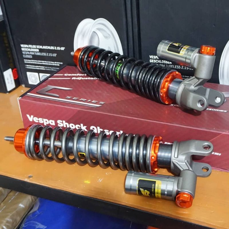 Jual Shock Belakang Tabung Vespa Px Excel Super Sprint PTS Vrossi Sport ...