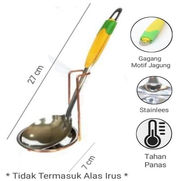 Jual Sendok Sup Stainless - Sendok Kuah Motif Jagung - Irus Jagung ...