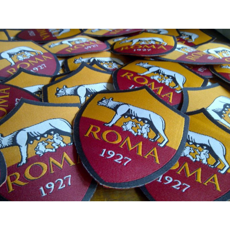 Jual PATCH EMBLEM WOVEN LOGO AS ROMA | Shopee Indonesia