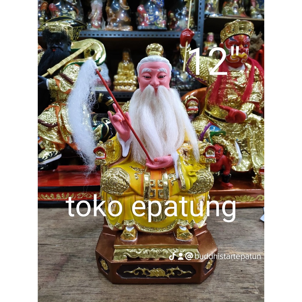 Jual patung dewa thai siong / tai siong - kuning - fiber - 12 inch (l ...