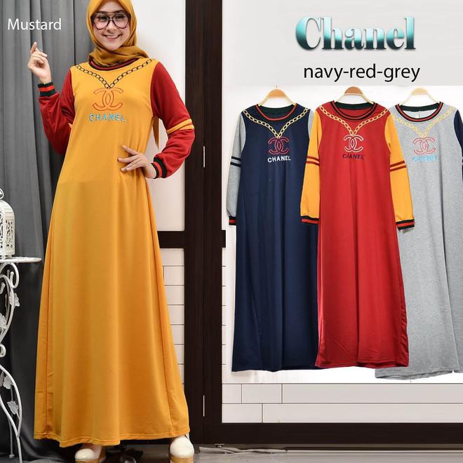 Jual kaos gamis rantai SALE Fashiion muslim/Dress Muslim | Shopee Indonesia