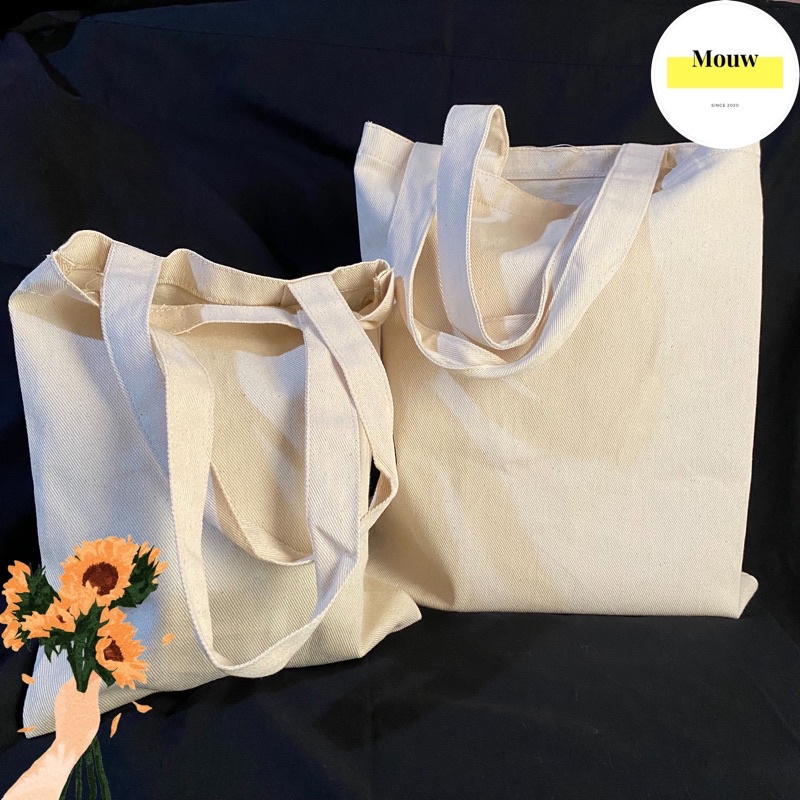 Jual Tote Bag Kanvas Blacu Polos Cotton Potrait - Totebag Canvas Polos Bahan Tebal - Totebag ...
