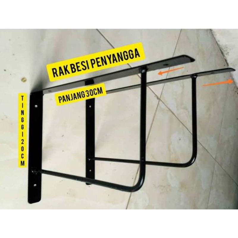 Jual Bracket Rak besi siku ambalan tempel dinding | Shopee Indonesia