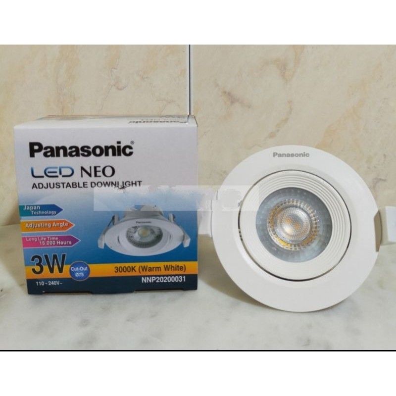 Jual Panasonic Downlight Led 3 Watt 3W Adjustable | Shopee Indonesia
