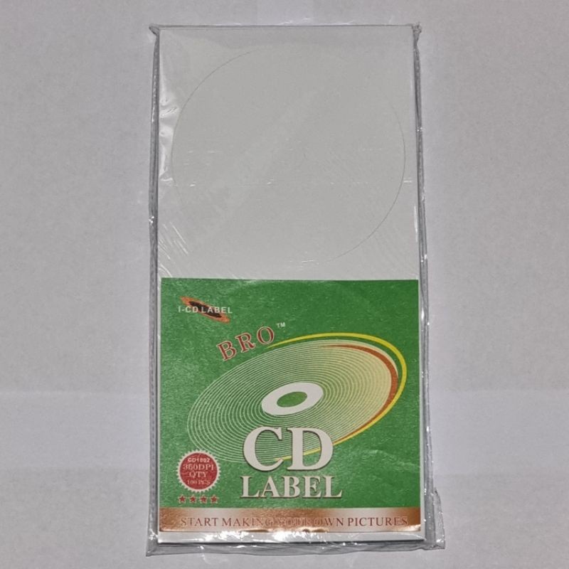 Jual LABEL CD DVD BRO GLOSSY 1 PAK ISI 50 PCS | Shopee Indonesia
