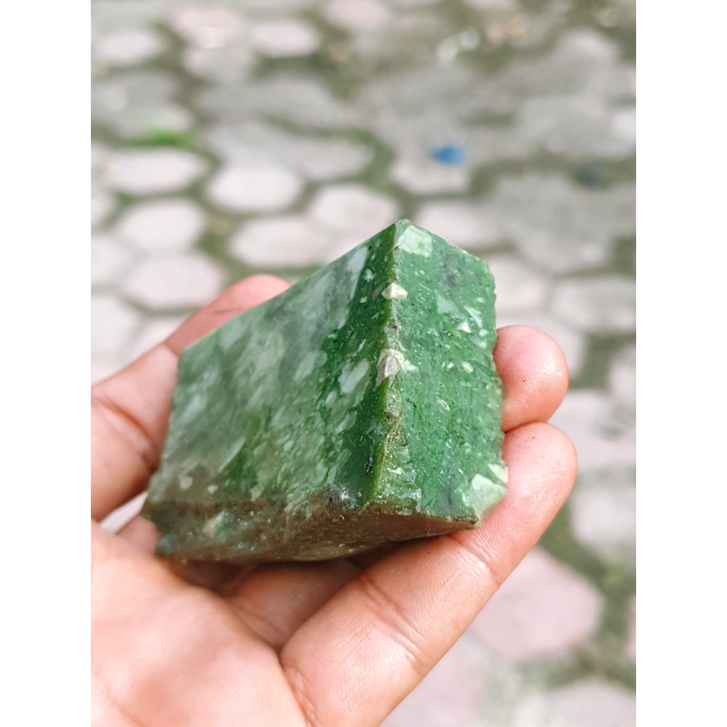 Jual BAHAN BATU GIOK HIJAU SUPER JADE TYPE A NEPHRITE JADE KODE2944 ...