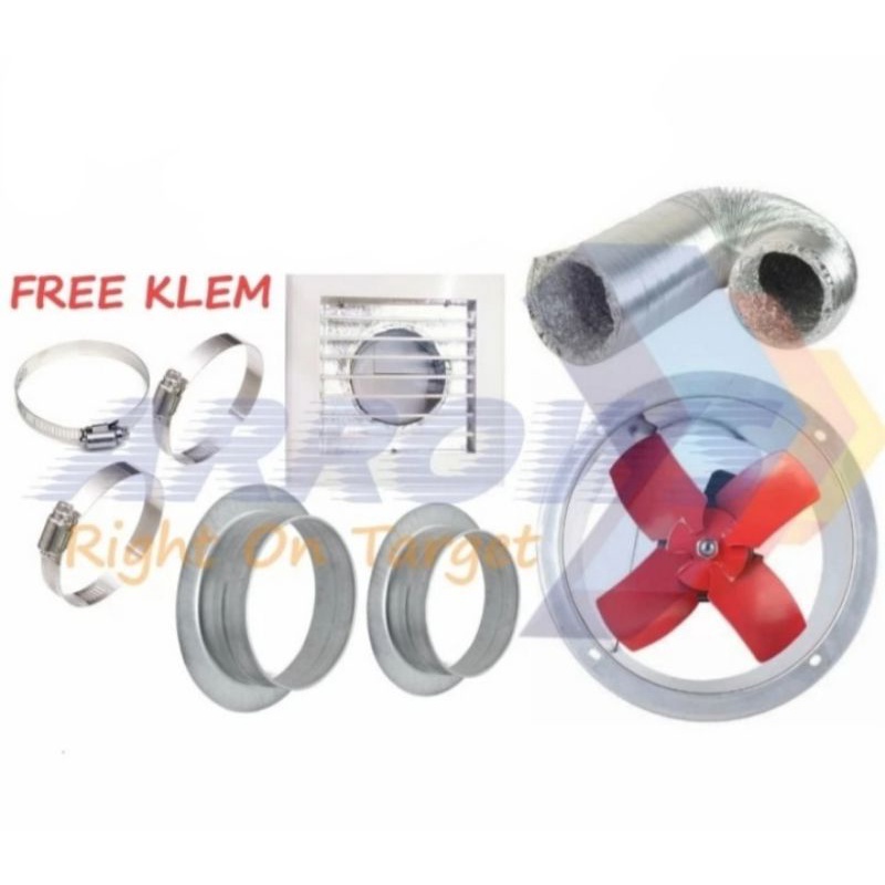 Jual Blower kitchen fan hood booster fan resto blower dapur 10 inchi ...