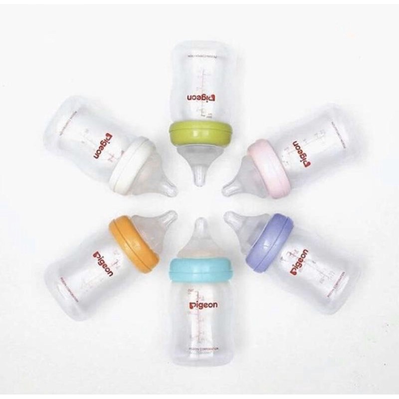Jual Pigeon Peristaltic Plus Wide Neck Botol Susu JAPAN [160 mL/ Warna Random] | Shopee Indonesia