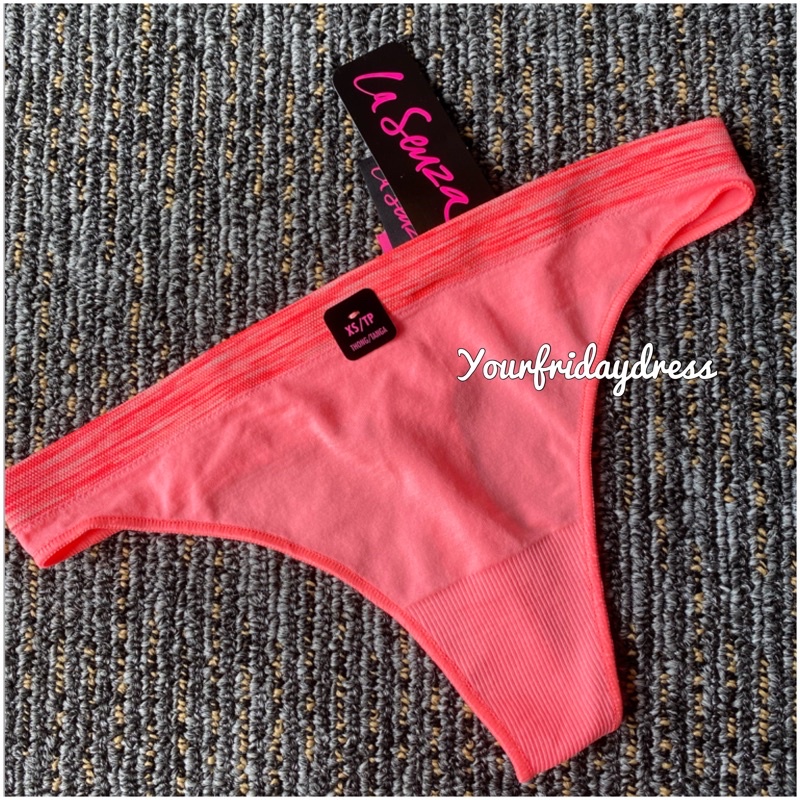 Jual [FULLTAG] LA SENZA Seamless #09 PLAIN Ultrasoft Modal Thong Panty ...
