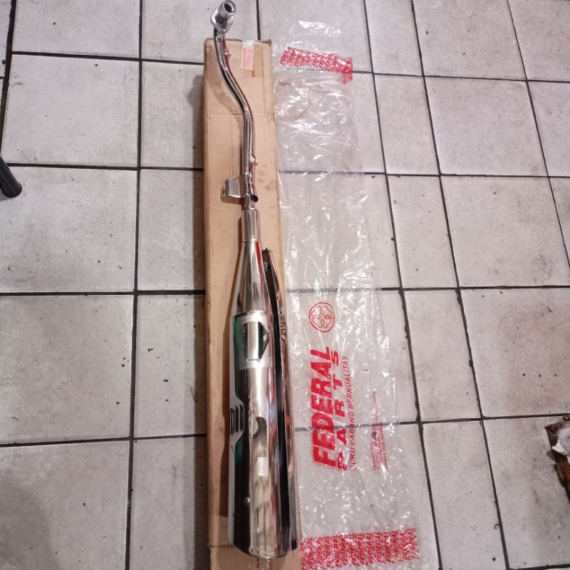 Jual KNALPOT STANDART SUPRA X 125 KOMPLITE PNP MEREK FEDERAL FP-18300 ...