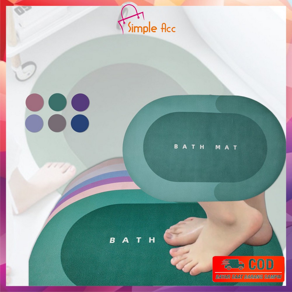 Jual DO-C458 Keset Diatomite Keset Kaki Kamar Mandi Serap Air Keset ...