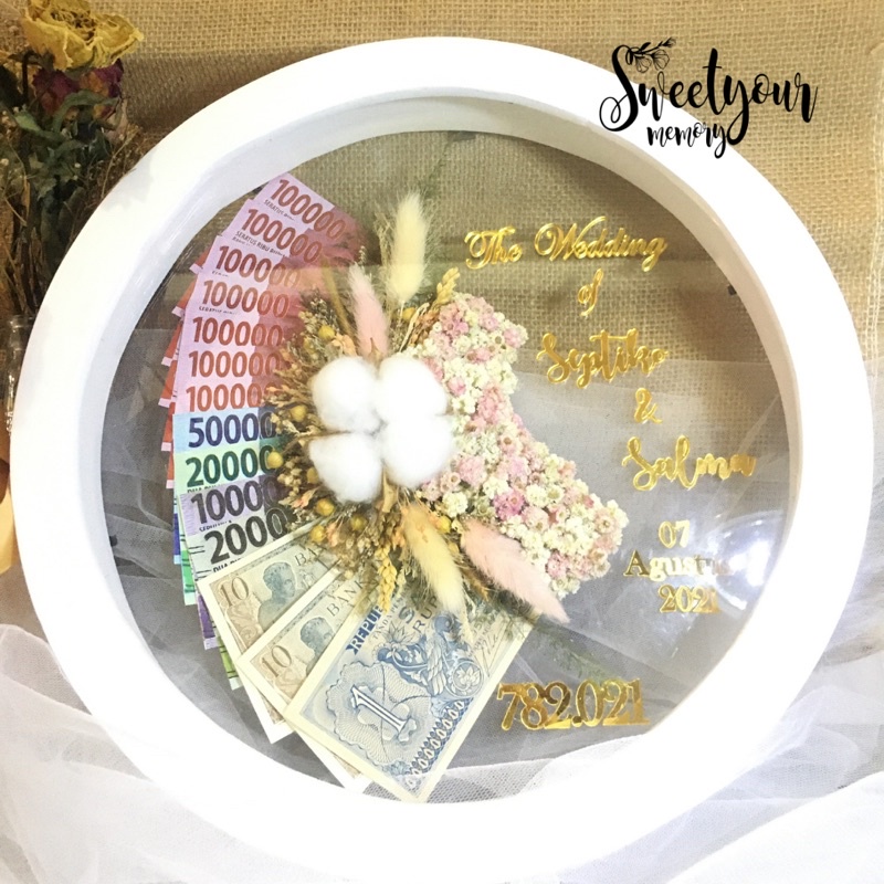 Jual Mahar Rustic Frame Bulat Double Akrilik | Shopee Indonesia