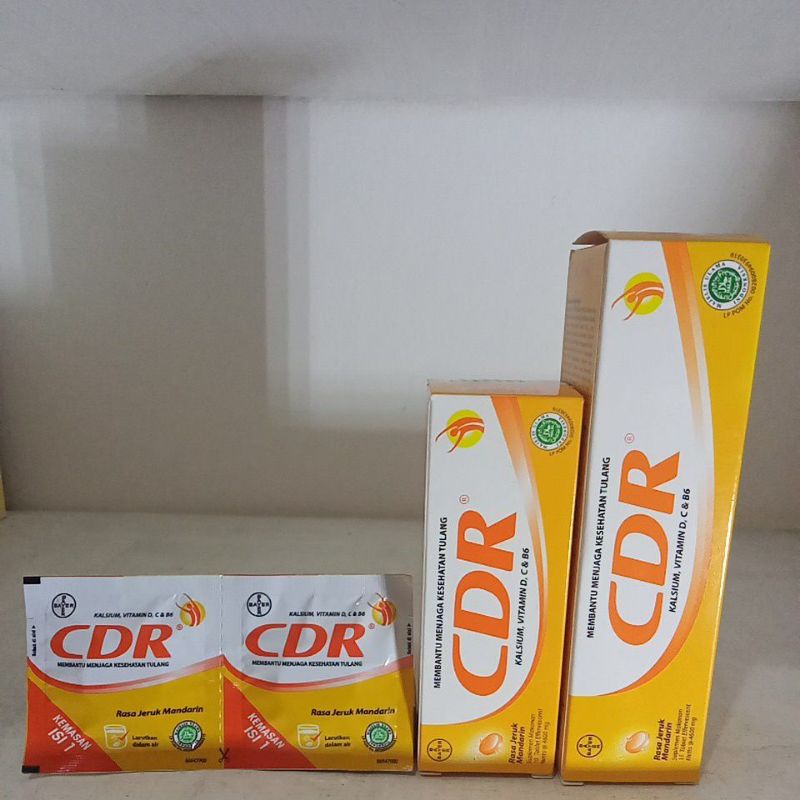 Jual CDR Effervescent / Vitamin C Daya Tahan Tubuh / Kalsium Untuk ...