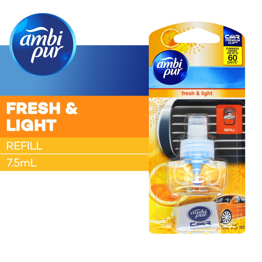 Jual Ambi Pur Premium Clip Fresh & Light Refill Kit 7.5 ml | Shopee ...