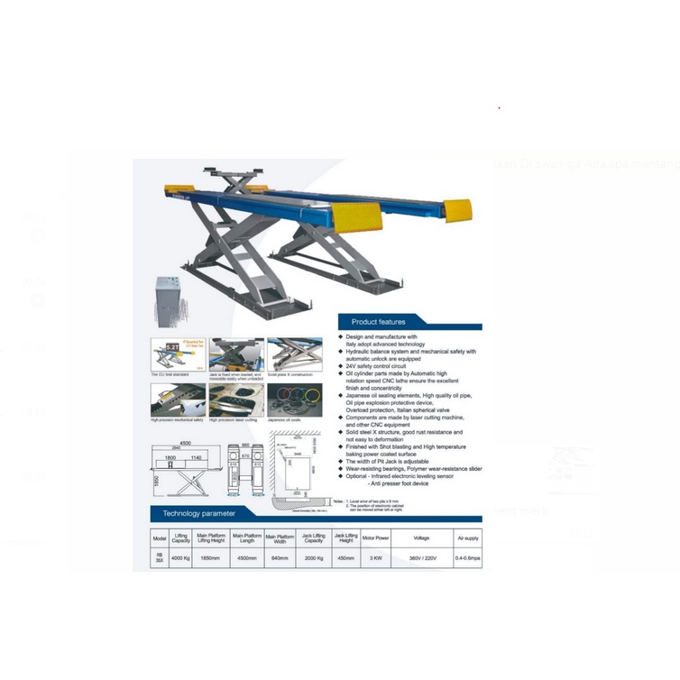 Jual Sciccor Lift angkat mobil untuk service Spooring Wheel Allignment ...