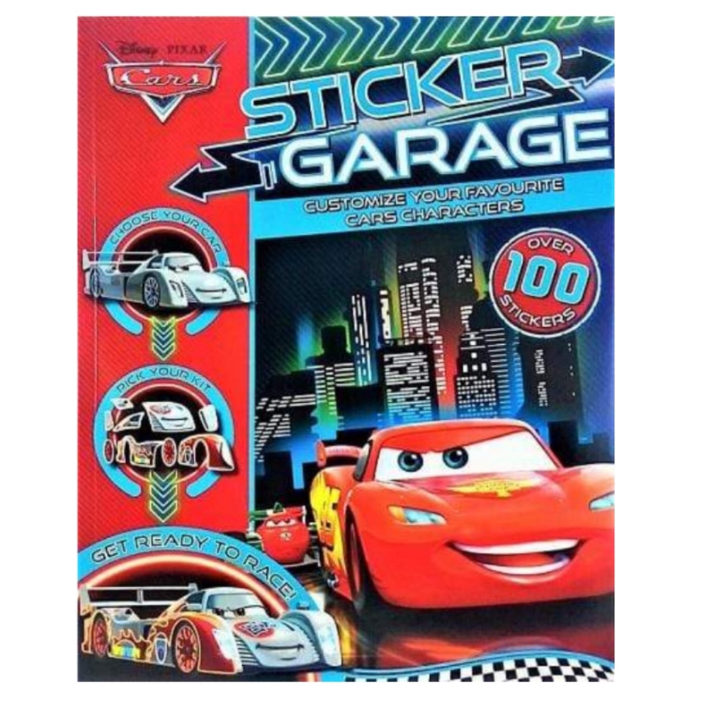 Jual Sticker Garage Cars Disney Buku Aktivitas Stiker | Shopee Indonesia