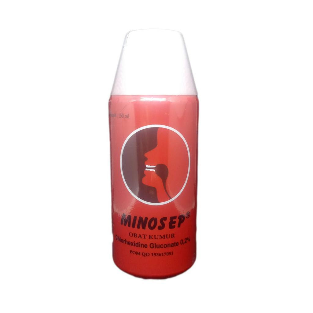 Jual Minosep Obat Kumur 0.2% 150 ml (Merah)/ Obat kumur ini digunakan ...